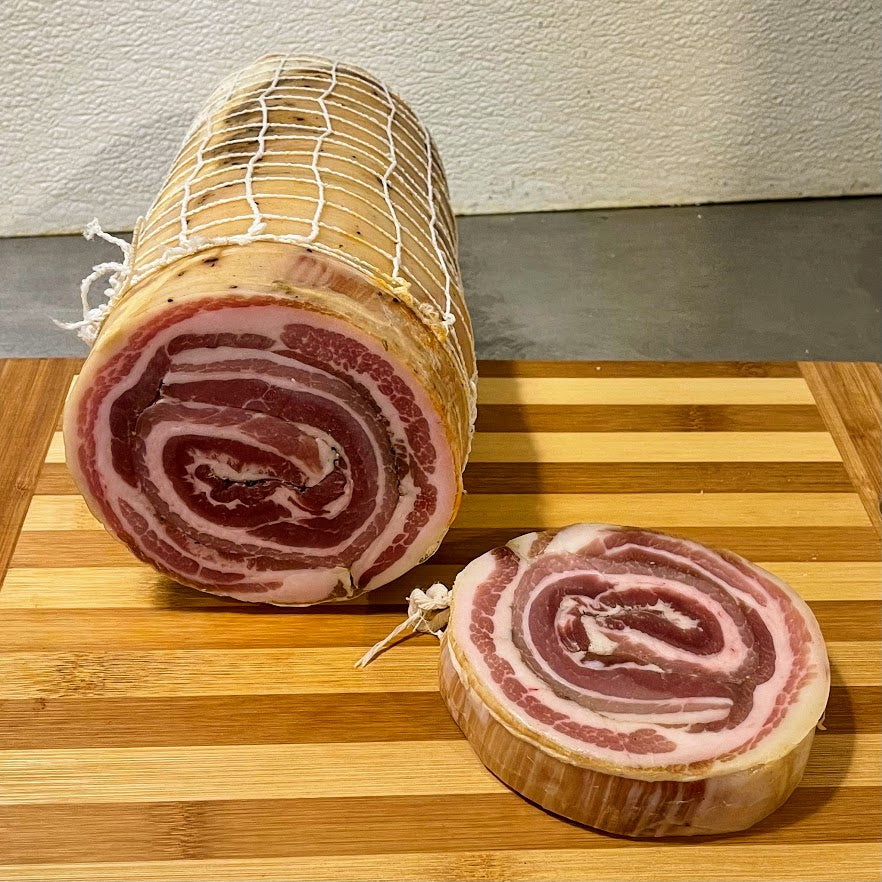 Pancetta Rotolata - 3/4 Pound – Calabria Pork Store